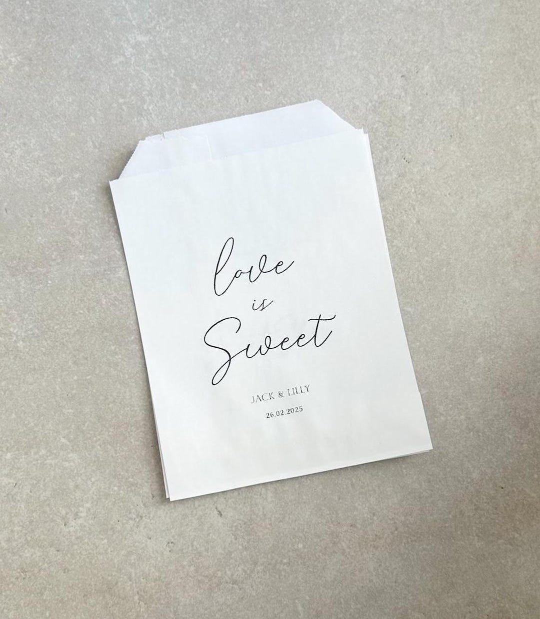 Personalised Sweet Bags: Wedding Favor Candy Bags - Etsy
