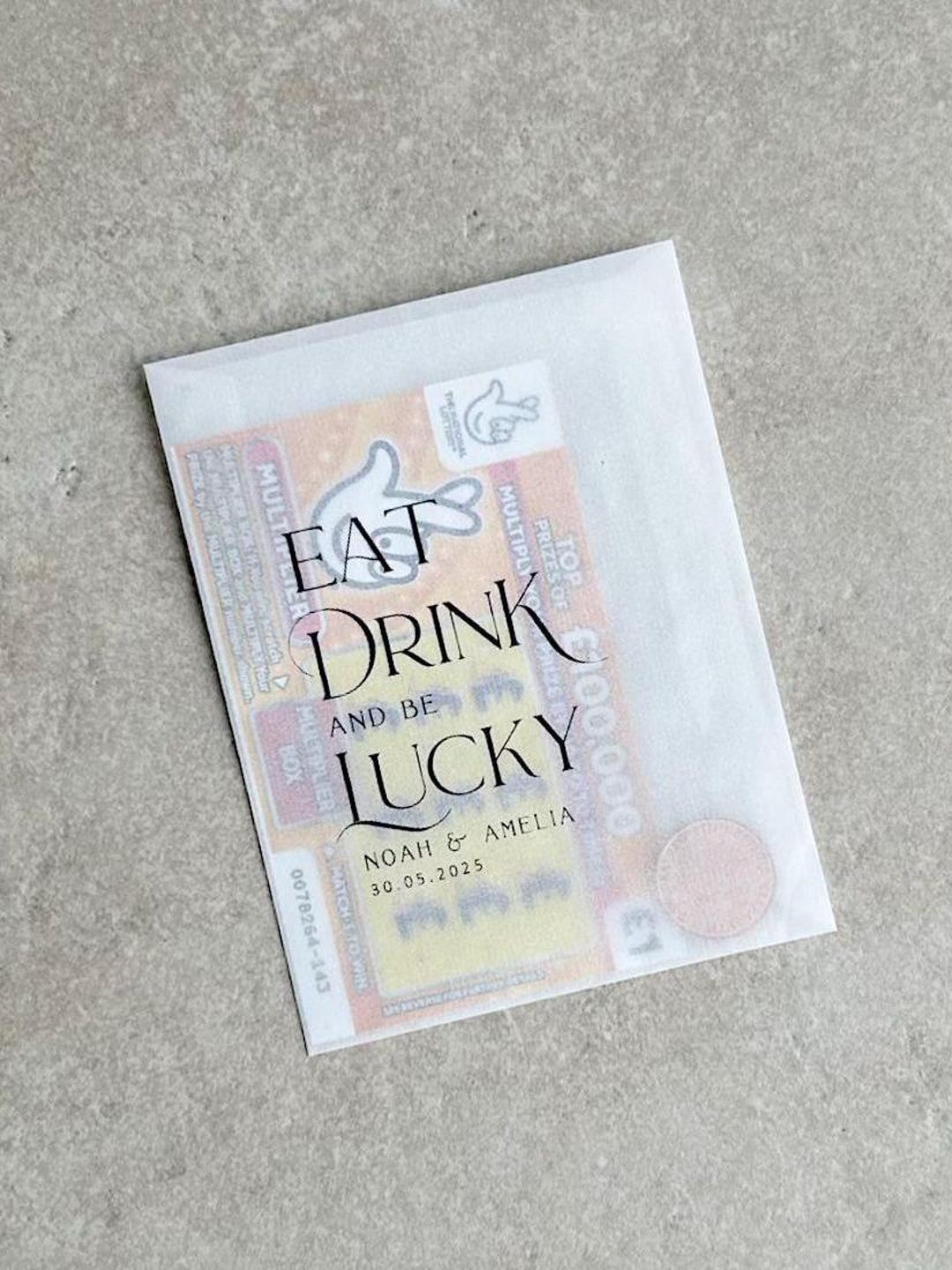 Any Design Personalised Wedding | Personalised Wedding Scratch Card ...