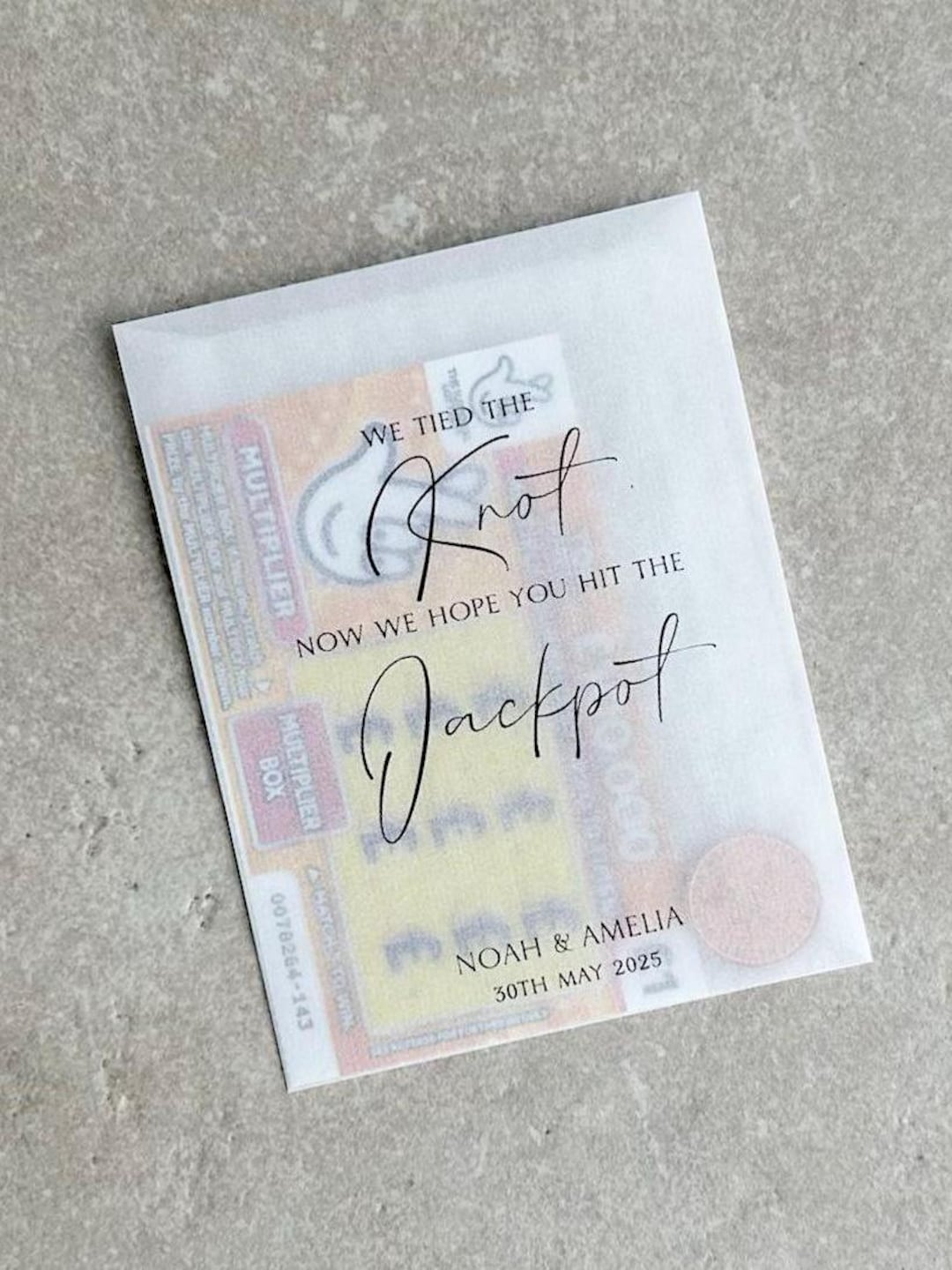 Personalized Wedding Scratch Card Favor Pack: Any Design - Etsy UK