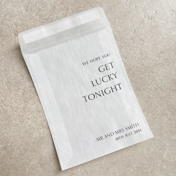 Happy Tears Wedding Tissues Packets 100% Biodegradable Glassine Empty ...