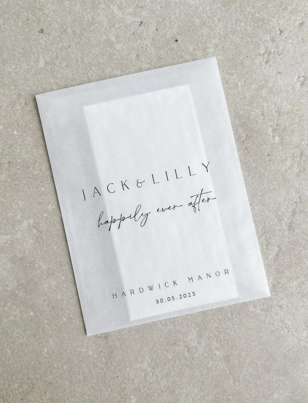 Personalised Wedding Tissue Packets | Happy Tears Confetti Packs - Etsy