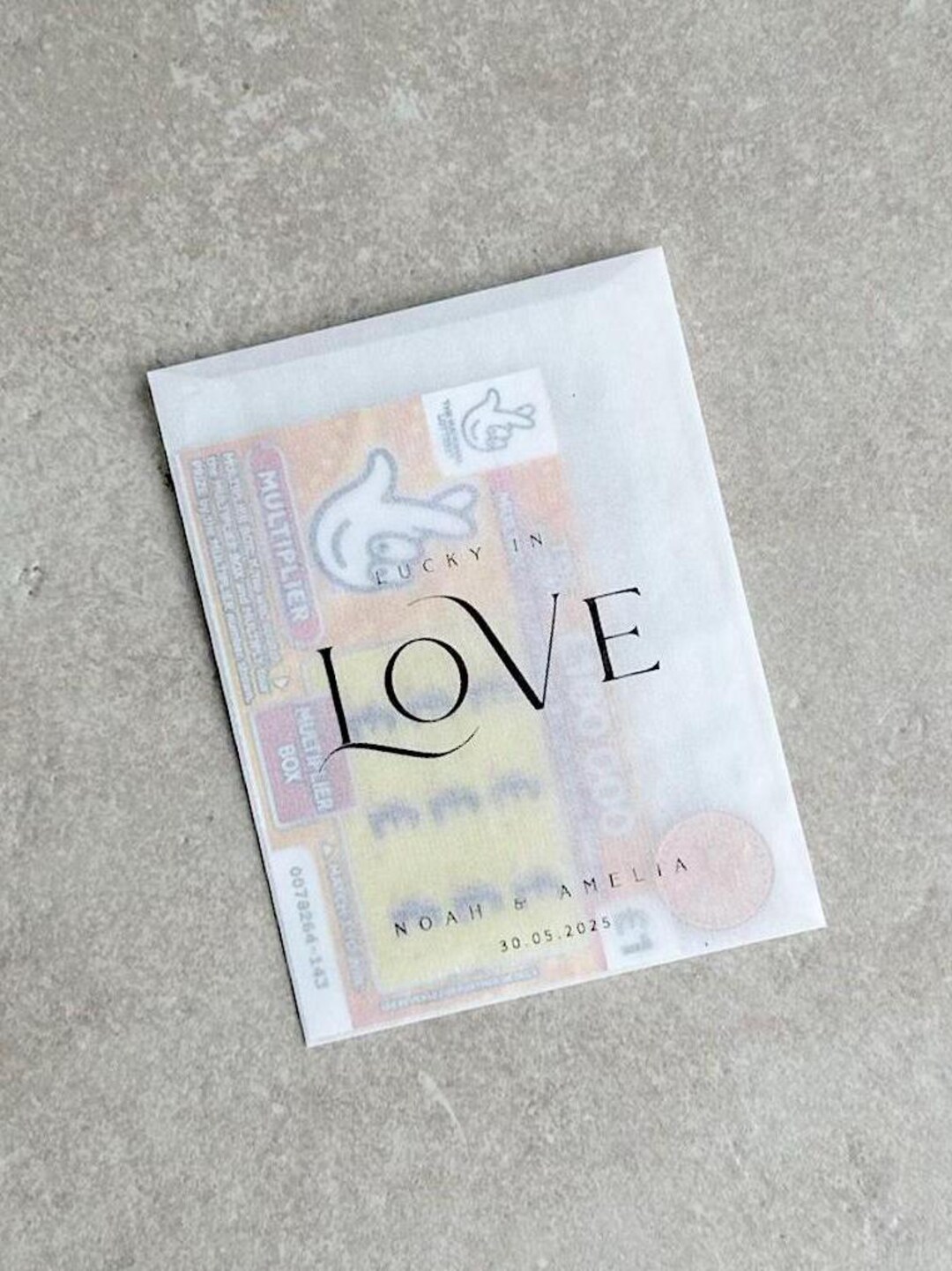 Any Design Personalised Wedding | Personalised Wedding Scratch Card ...