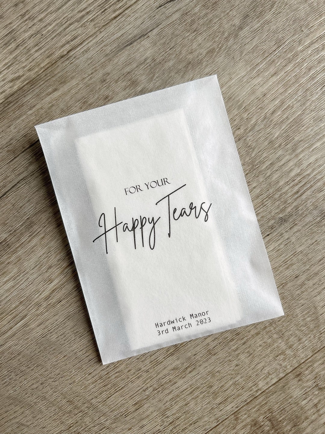 Any Design Personalised Wedding Tissue Packs Personalised Wedding ...