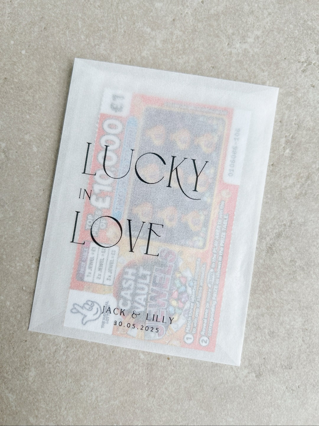 Personalized Wedding Scratch Card Favor Packs: Any Design - Etsy UK