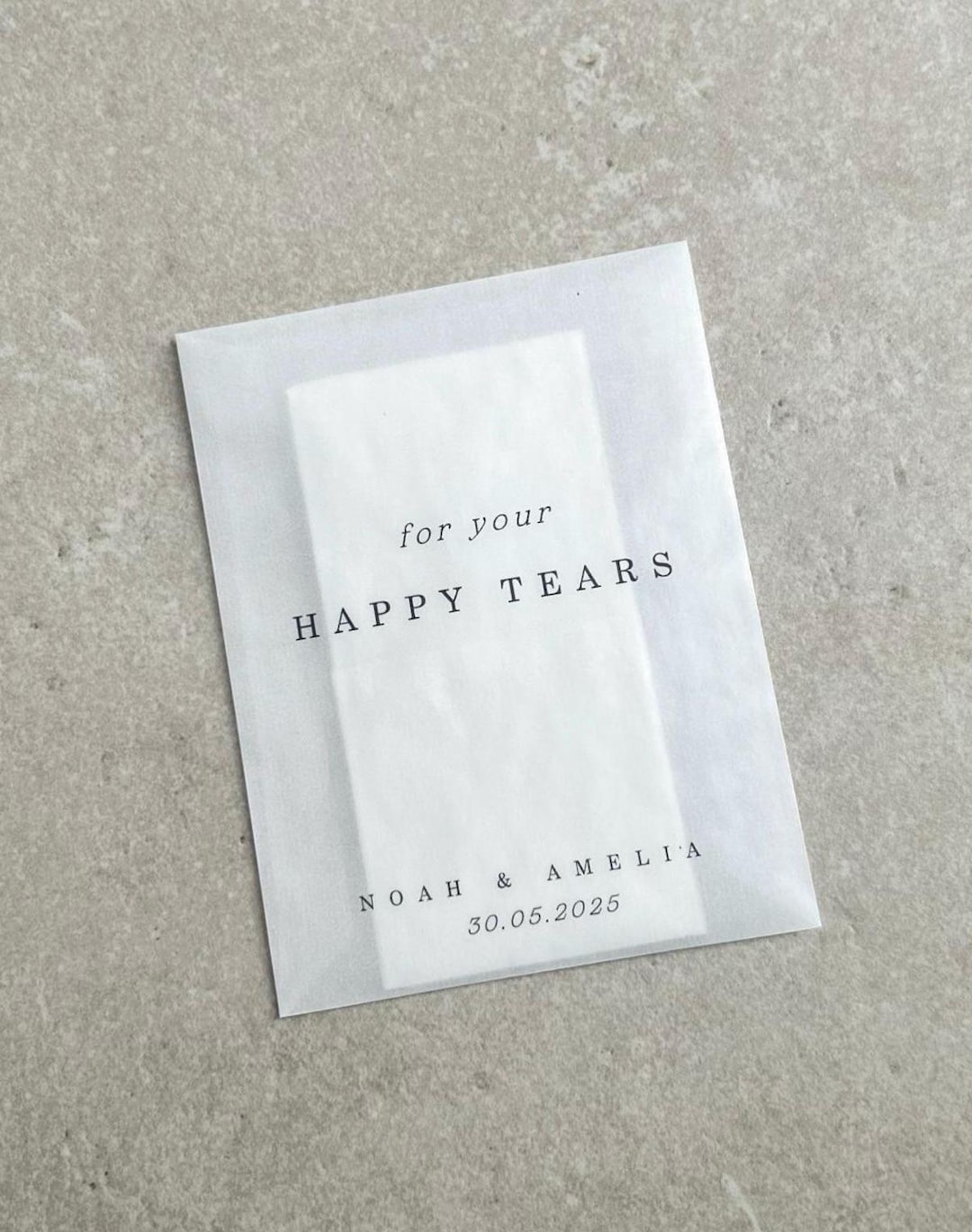 Wedding Favour Tissue Packets | Filled/fill Your Own Personalised ...