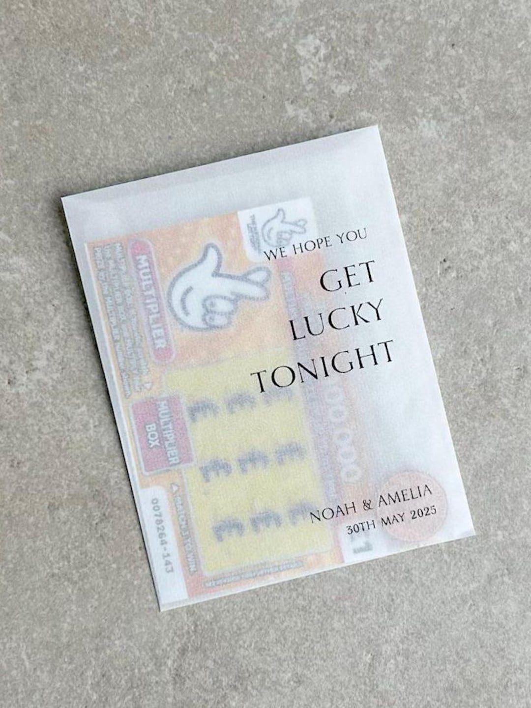 Personalized Wedding Scratch Card Favor Packs - Etsy UK