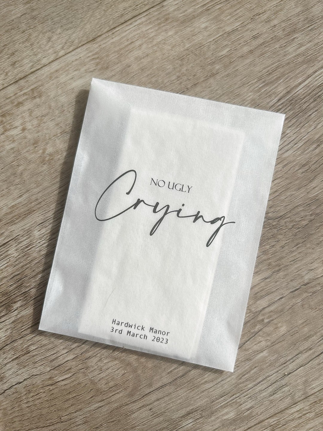 Any Design Personalised Wedding Tissue Packs Personalised Wedding ...