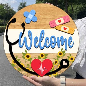 Nurse Office Welcome Sign, Doctor Office 3D Sign, School Nurse Gift ...