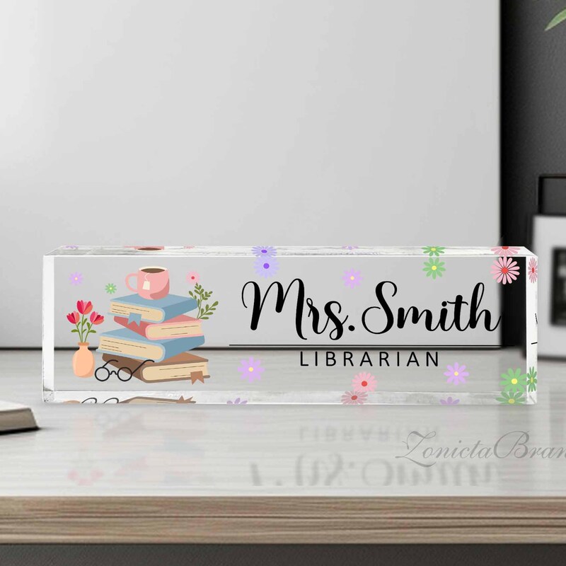 Library Sign for Desk - Etsy