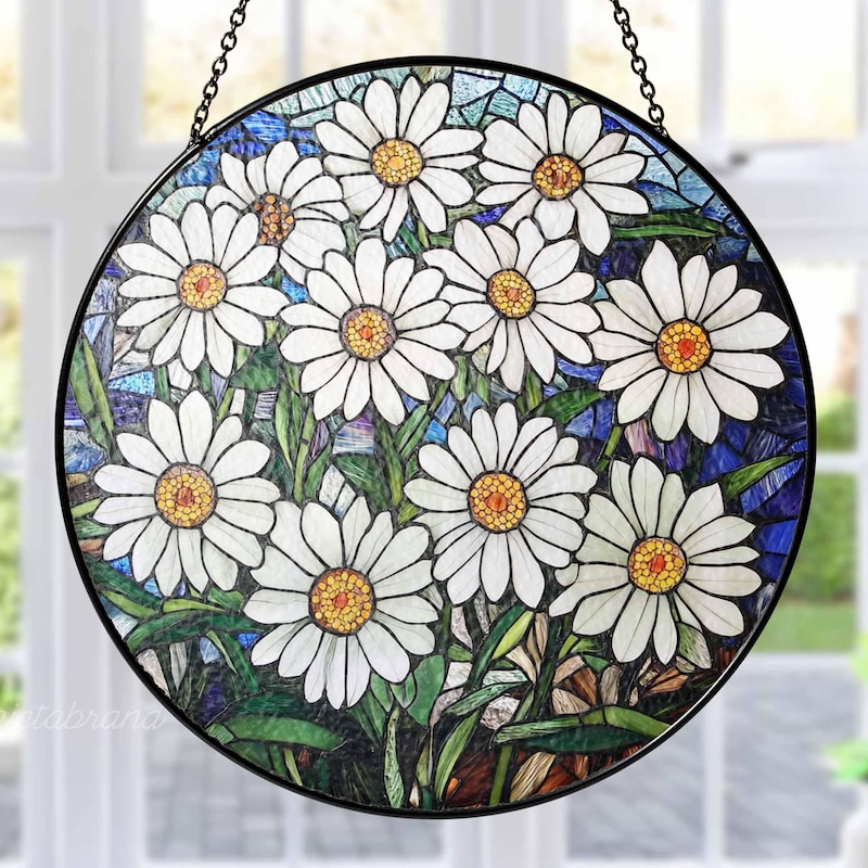 Stained Glass Daisy - Etsy