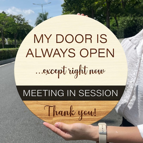 Office Door in a Meeting Signs - Etsy