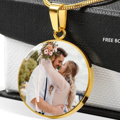Picture Necklace Pendant Personalized Photo Necklace Custom - Etsy