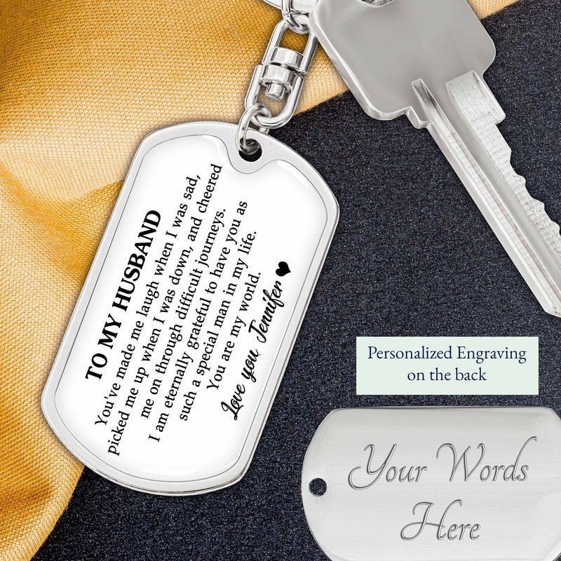 Husband Keychain - Etsy