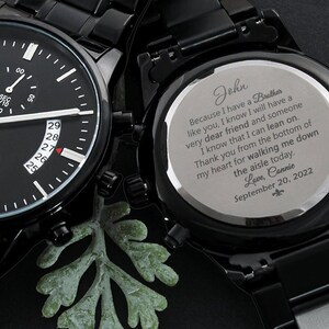 Brother of the Bride Engraved Watch, to My Brother Gift From Sister ...