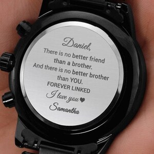 Custom Engraved Watch for Brother From Sister, Useful Gift for Older ...
