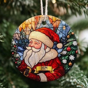Santa Claus Christmas 2024 Ornament, Christmas Decoration, Holiday Gift ...