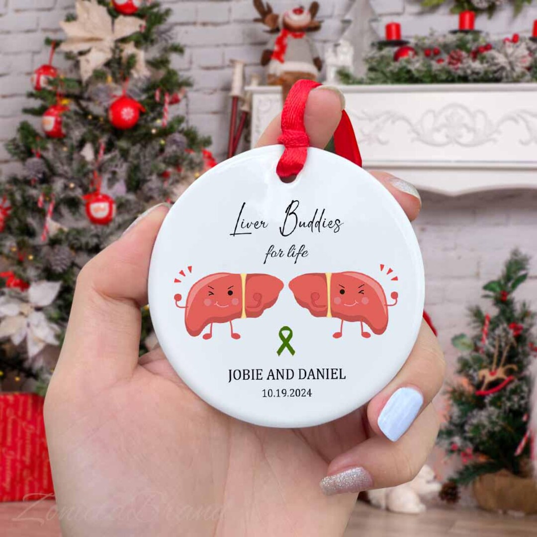 Liver Ornament, Personalized Liver Buddies Christmas Ornament, Liver ...