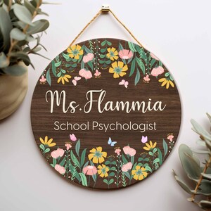 School Psychologist Door Sign, Personalized School Psychologist Door ...