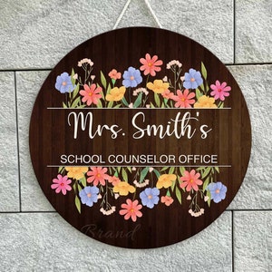 Personalized School Counselor Office Welcome Sign, School Counselor ...
