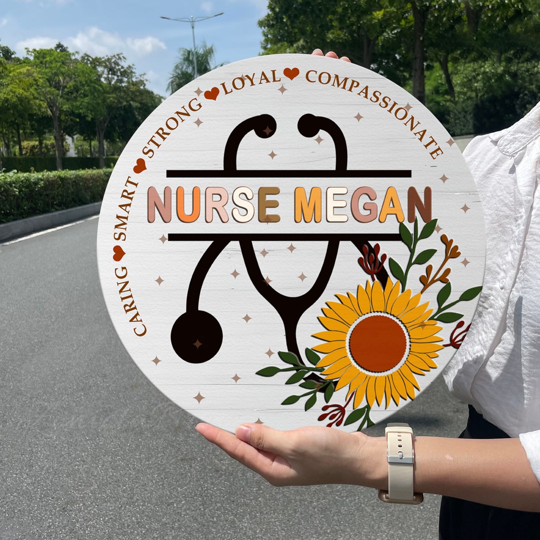 Personalized Nurse Door Hanger, Special Gift for New Nurse, Nurse Door ...