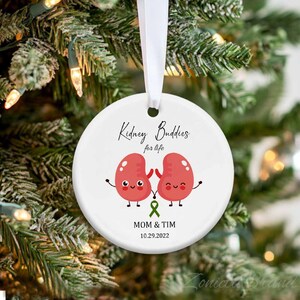 Kidney Ornament, Kidney Transplant Christmas Ornament, Kidneyversary ...