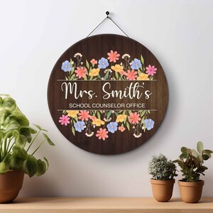 Personalized School Counselor Office Welcome Sign, School Counselor ...