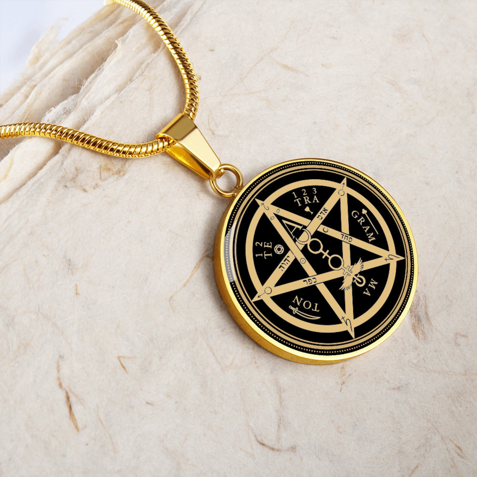 Tetragrammaton Pendant Necklace Ritual Talisman Jewelry - Etsy