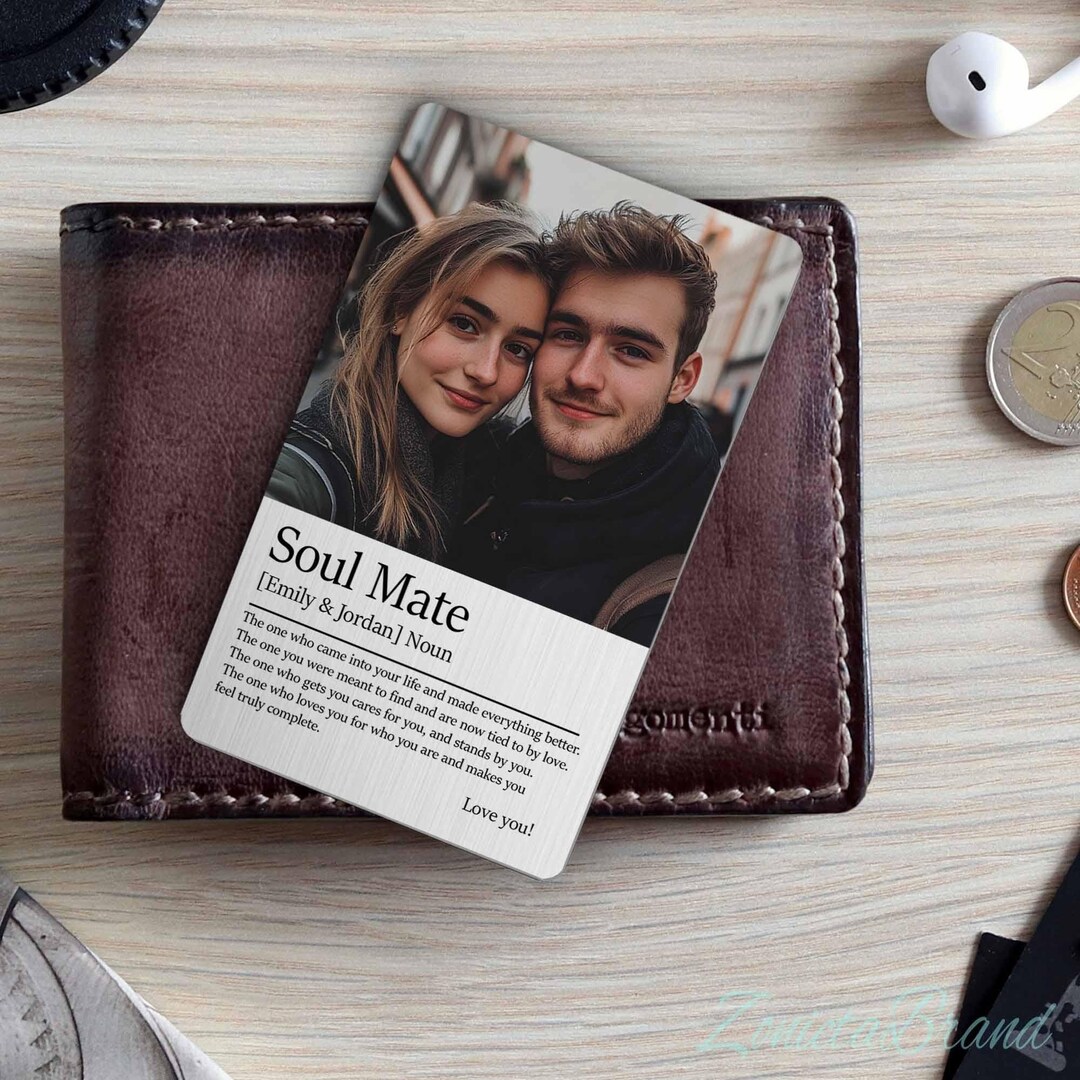Soul Mate Definition Gift for Boyfriend, Personalized Couple Definition ...