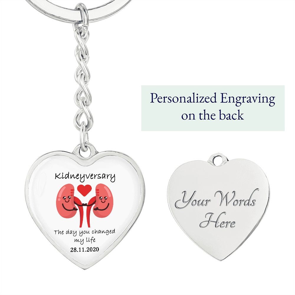 Engraved Kidneyversary Keychain Kidney Donor Keychain Gift - Etsy