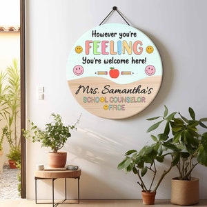 Custom School Counselor Office Sign, Personalized Door Sign for ...