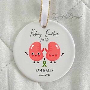 Kidney Ornament, Kidney Transplant Christmas Ornament, Kidneyversary ...