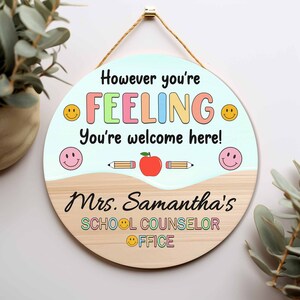 Custom School Counselor Office Sign, Personalized Door Sign for ...