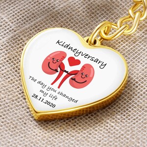 Engraved Kidneyversary Keychain, Kidney Donor Keychain Gift, Kidney ...