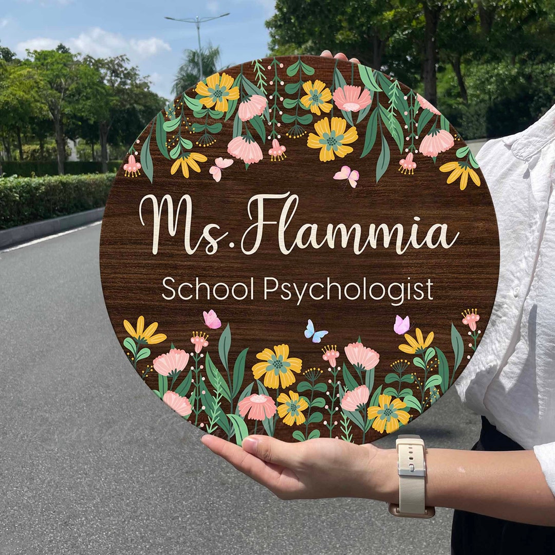 School Psychologist Door Sign, Personalized School Psychologist Door ...