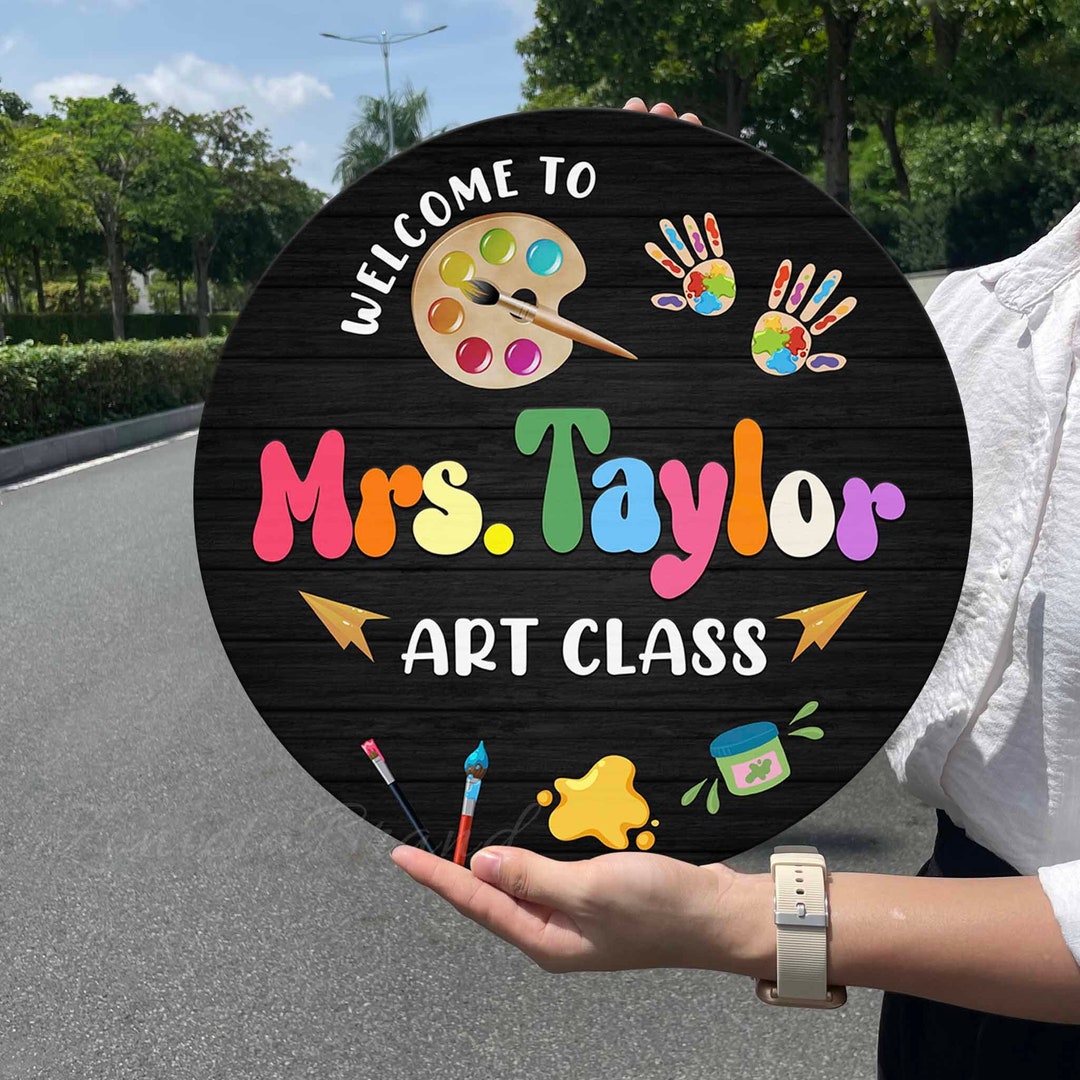 Art Teacher Door Sign, Art Class Door Hanger, Back to School Gifts ...
