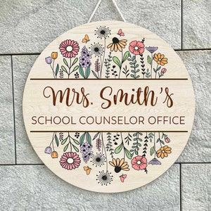 Personalized School Counselor Office Welcome Sign, School Counselor ...