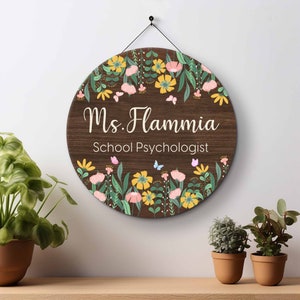 School Psychologist Door Sign, Personalized School Psychologist Door ...