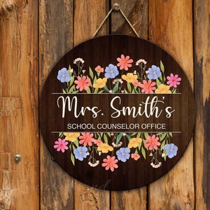 Personalized School Counselor Office Welcome Sign, School Counselor ...