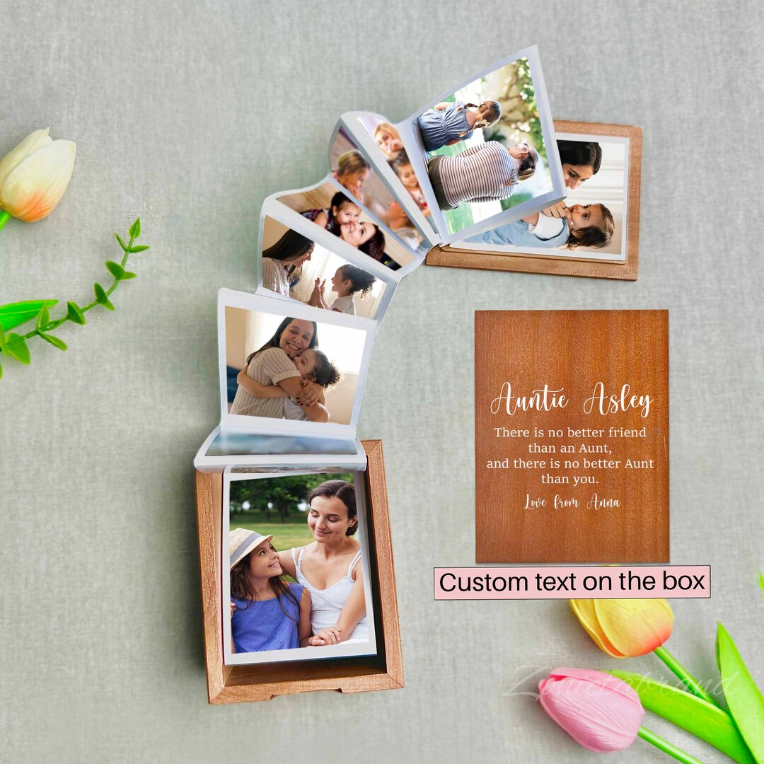 Custom Photo Box for Mother's Day, Sentimental Gift for Aunt From ...