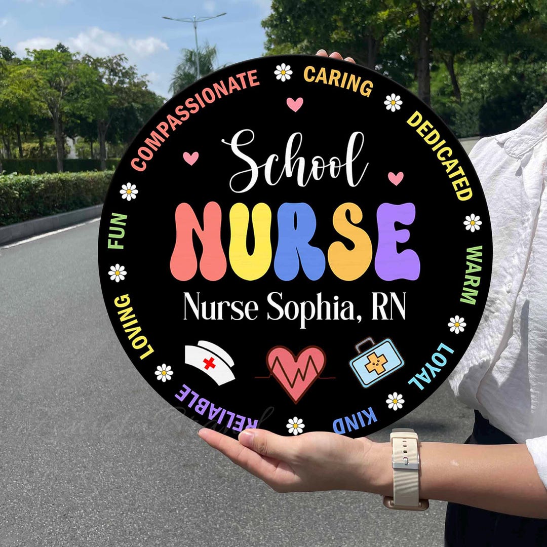 School Nurse Door Sign, Custom Nurse Office Door Sign, Nurse Office ...