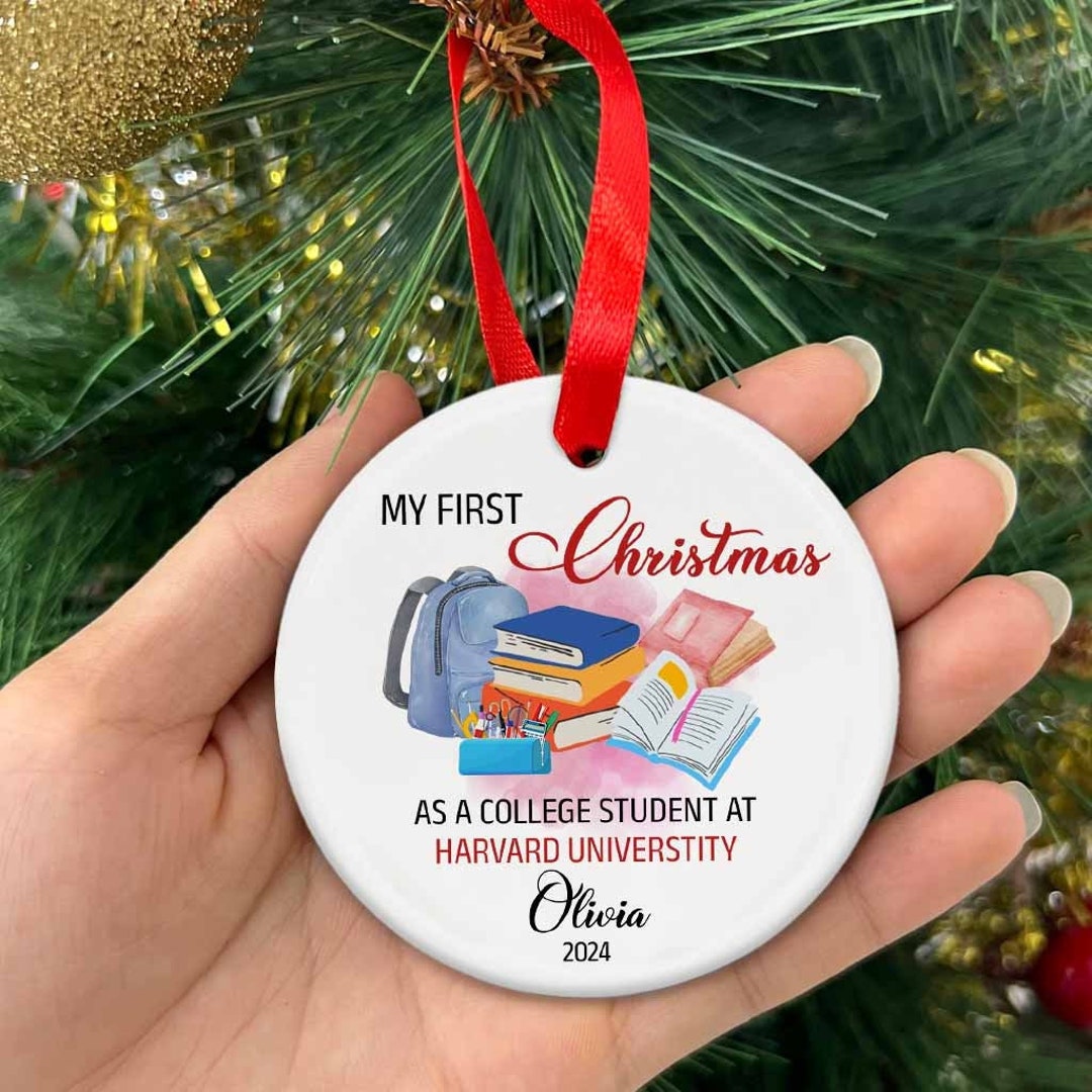 New College Student Ornament, College Student Christmas Gift, Christmas ...