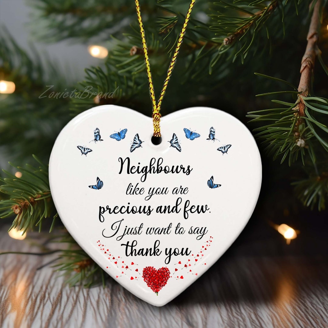 Gift for Neighbour, Friendship Keepsake Ornament, Neighbour Keepsake ...