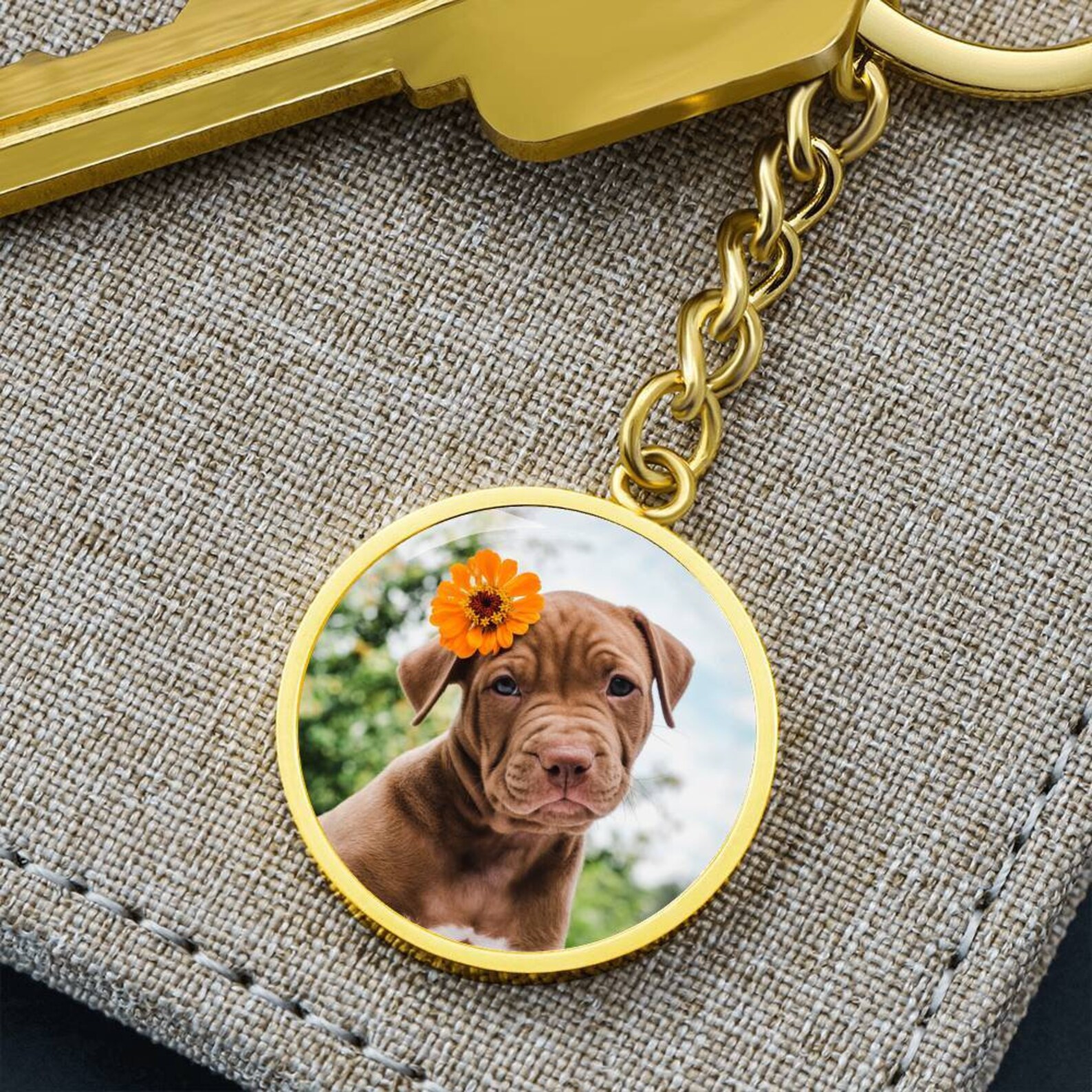 Dog Memorial Keychain Unique Photo Keychain With Pet Memorial | Etsy