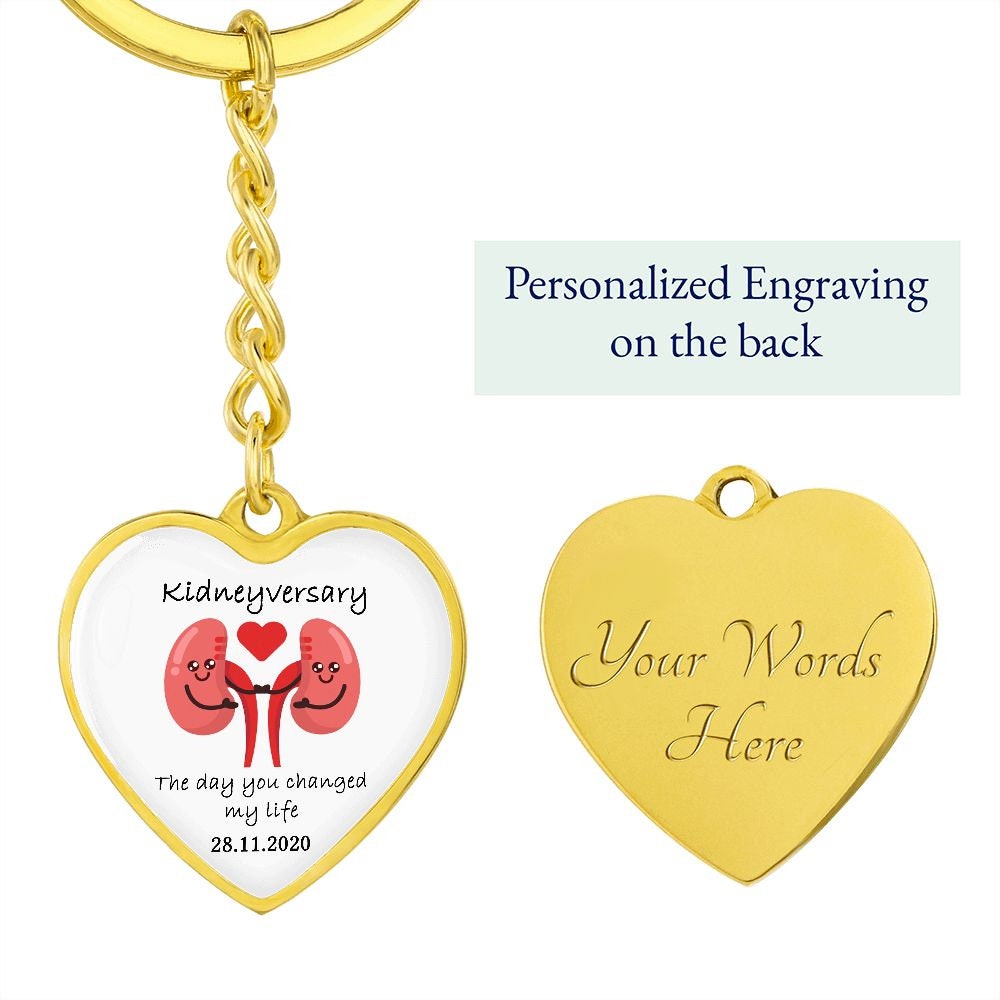 Engraved Kidneyversary Keychain Kidney Donor Keychain Gift - Etsy