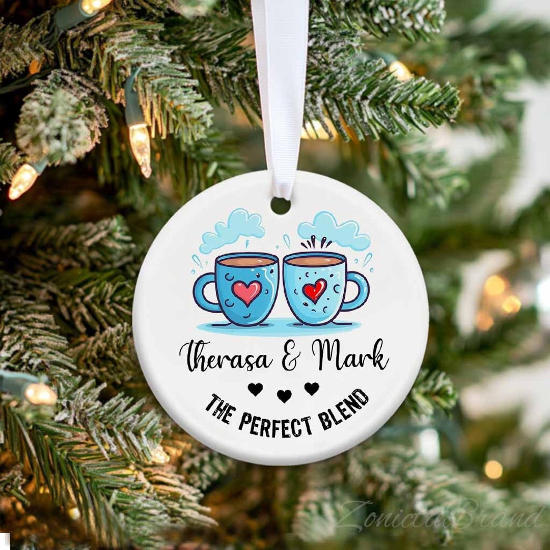 Personalized Couple Christmas Ornament, Christmas Gift for Couple ...