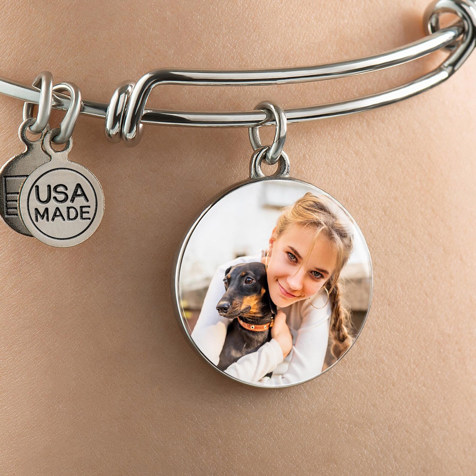 Personalized Photo Bracelet Custom Picture Pendant Bracelet | Etsy