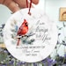 Personalized Memorial Cardinal Ornament Christmas Cardinal in - Etsy