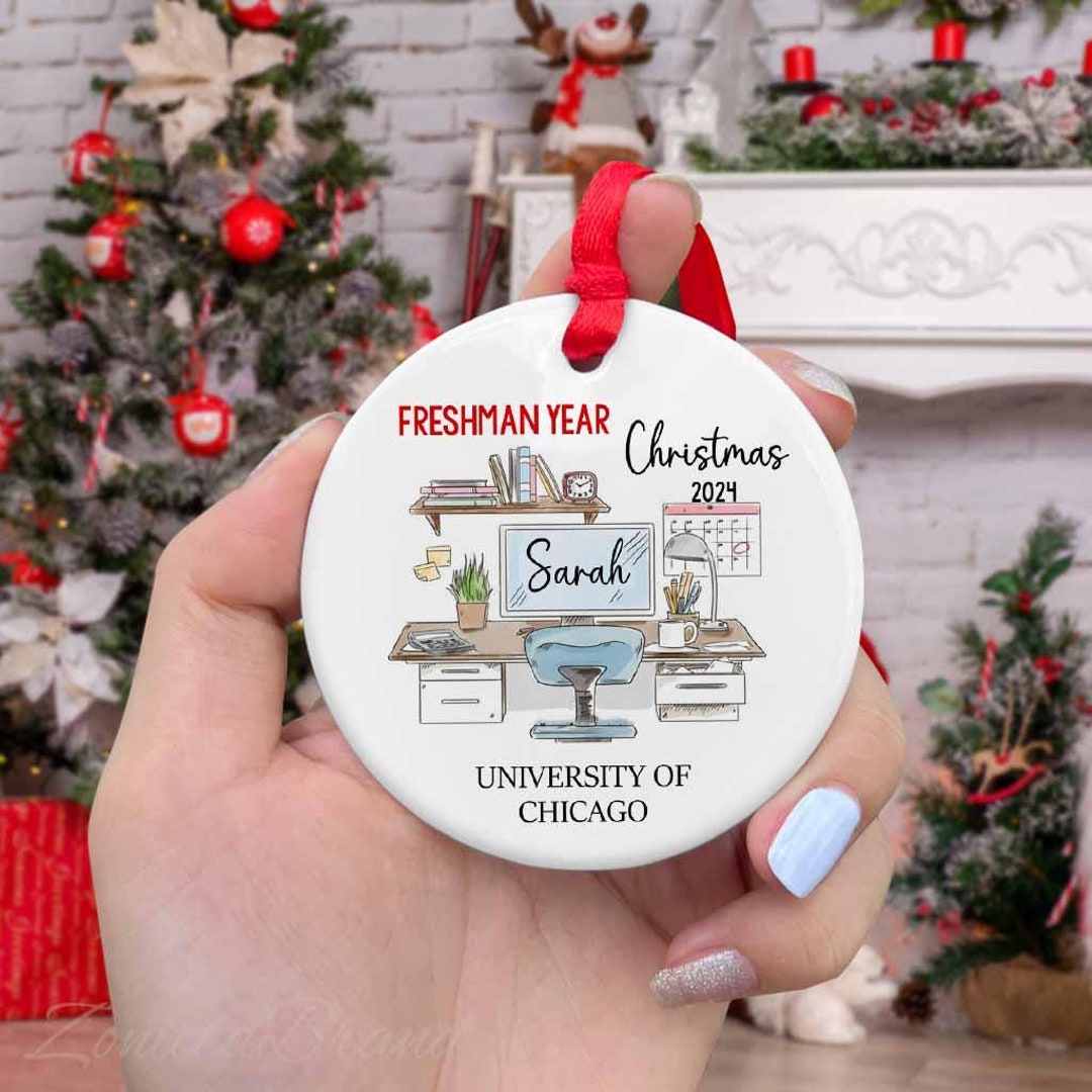 Freshman Year Christmas Ornament, Personalized New College Student ...