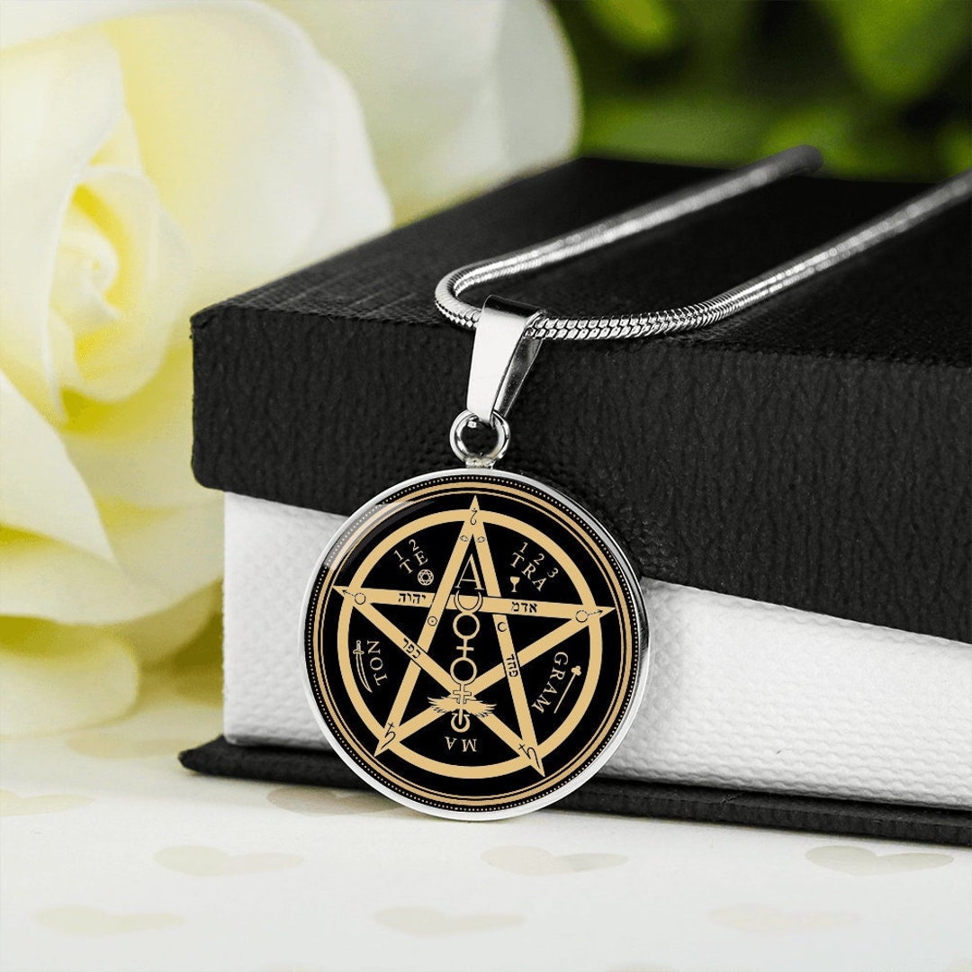 Tetragrammaton Pendant Necklace, Ritual Talisman Jewelry Solomon Magic ...