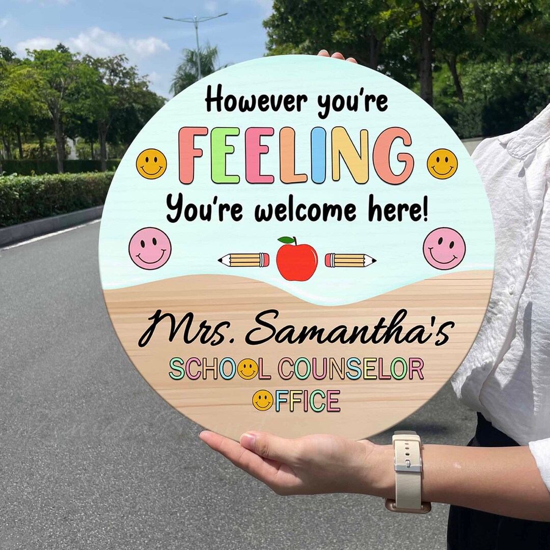 Custom School Counselor Office Sign, Personalized Door Sign for ...
